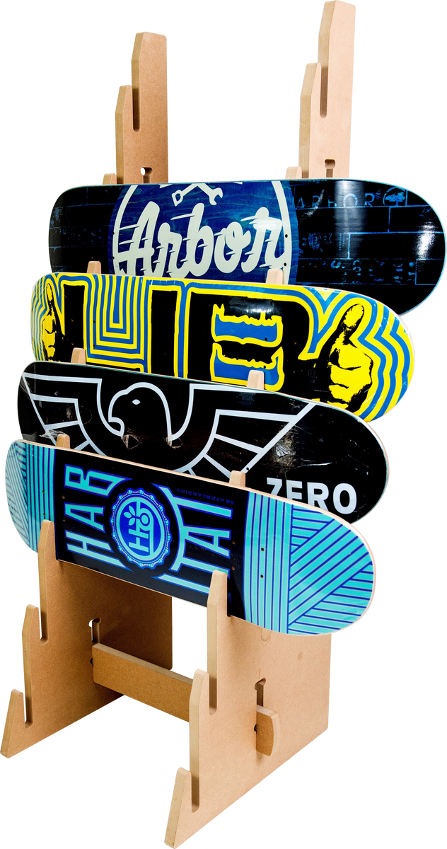 Skateboard Floor Display Rack | Skateboard Floor Stand | Pro Board Racks